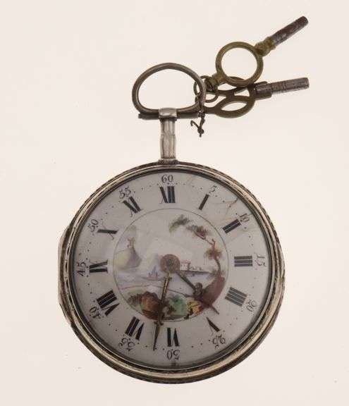 Vintage Silver Key Wind Pocket Watch with Keys - Dixon's Auction at ...