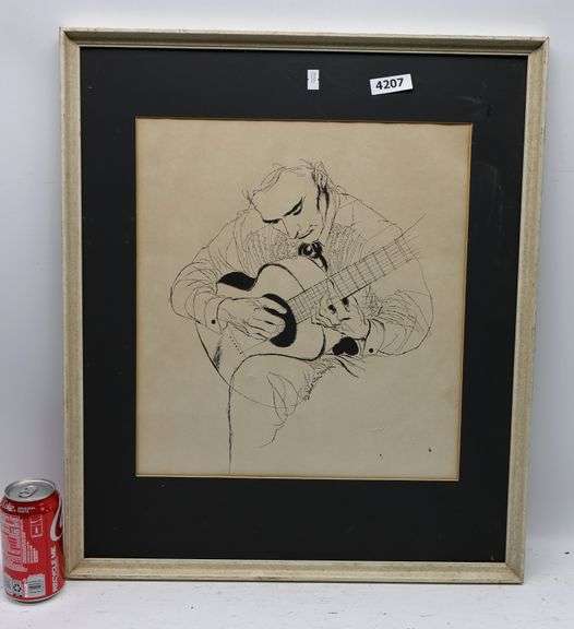 David Stone Martin Lithograph, No Glass - Dixon's Auction at Crumpton