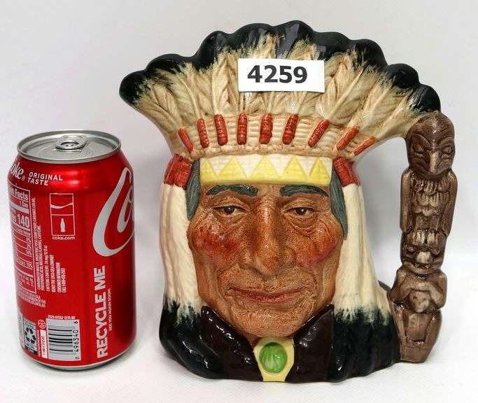 Royal Doulton North American Indian Toby Mug - Dixon's Auction at Crumpton