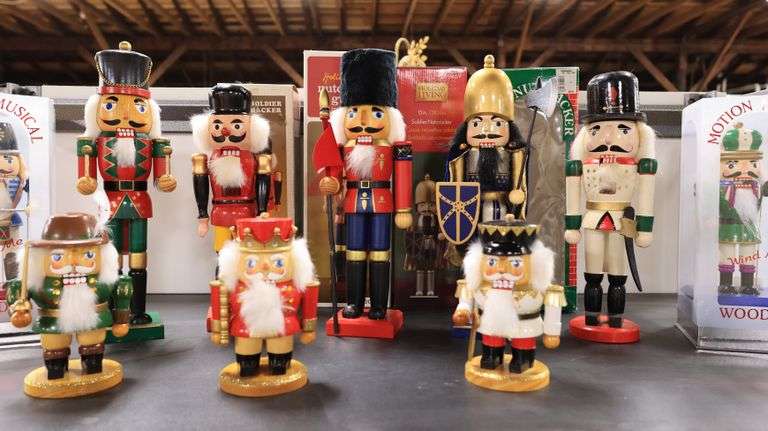 Collection of Wooden Christmas Nutcrackers - Dixon's Auction at Crumpton