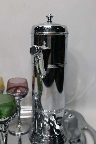 Art Deco Chrome Drink Set - Dixon's Auction at Crumpton