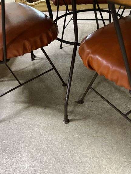 MCM Wire Chairs and Table - Dixon's Auction at Crumpton