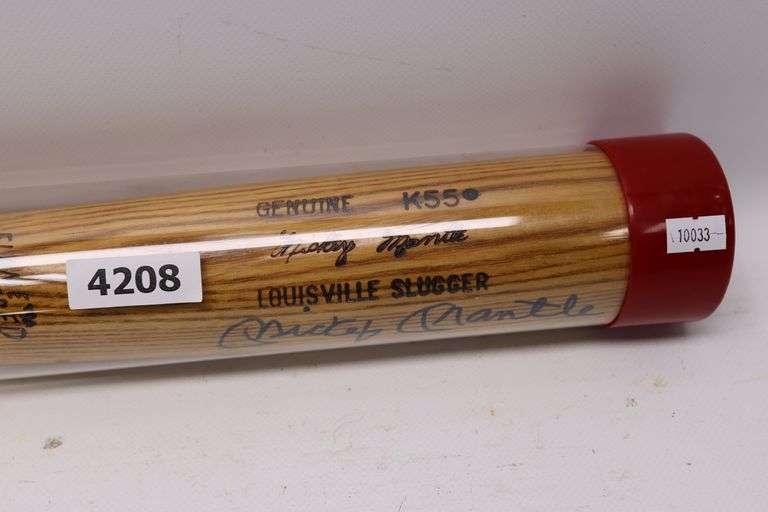 Mickey Mantle Autographed Baseball Bat - Dixon's Auction at Crumpton