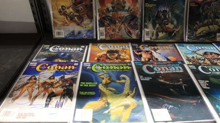 Lot Vintage Conan Saga Magazine Comics - Dixon's Auction at Crumpton