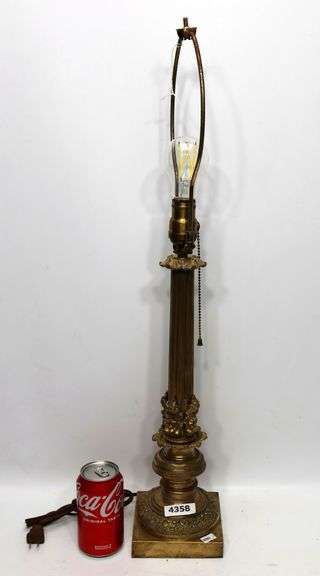 Antique Gilt Bronze Lamp Base - Dixon's Auction at Crumpton