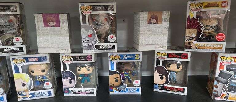 Lot Funko Pop Action Figures in Original Boxes - Dixon's Auction at ...