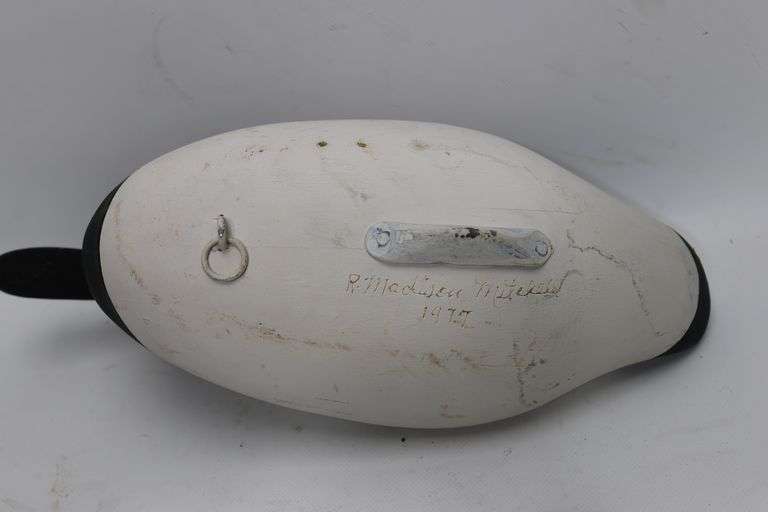 R. Madison Mitchell 1977 Canvasback Duck Decoy - Dixon's Auction at ...