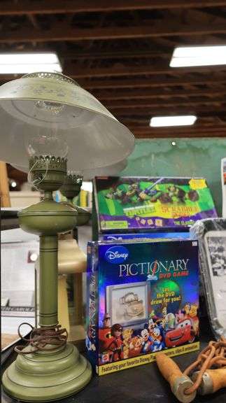 Lot Vintage Table Lamps, Children's Toys in Boxes, Leap Frog, Disney ...