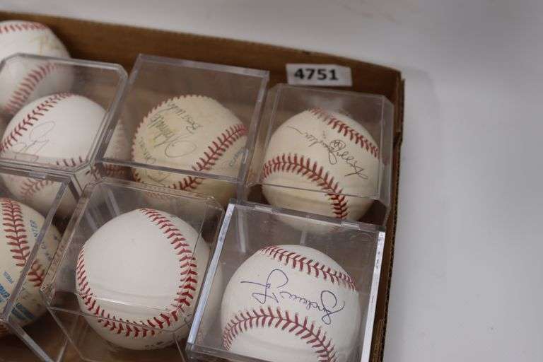 12 Autographed Baseballs Including Mark Teixeira - Dixon's Auction at ...