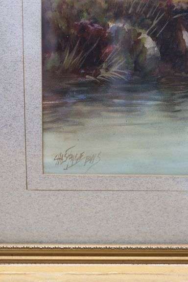 Pair Charles Page Watercolor Paintings of Highland Cattle - Dixon's ...