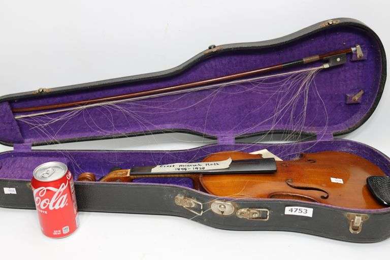 Antique Ernst Heinrich Roth Violin with Case and Bow - Dixon's Auction ...