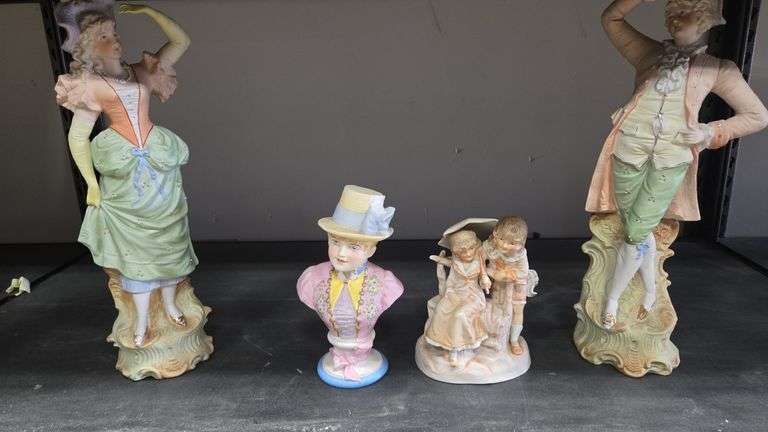 Collection of Porcelain Bisque Figurines - Dixon's Auction at Crumpton