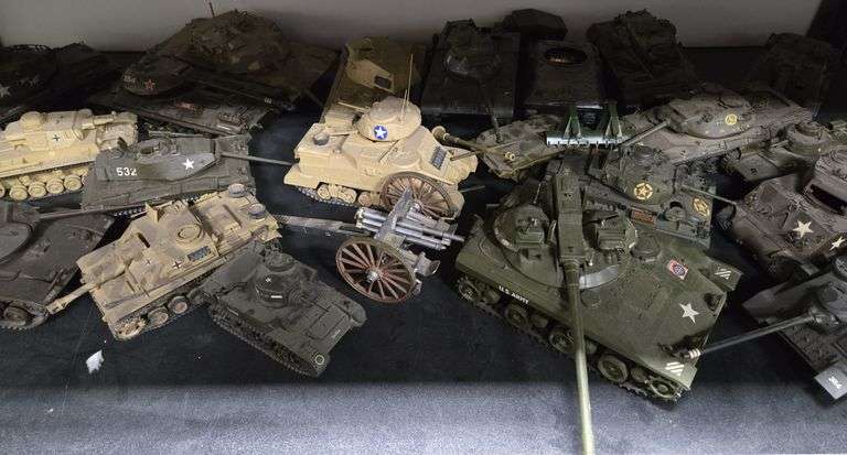Collection of Military Model Tanks - Dixon's Auction at Crumpton