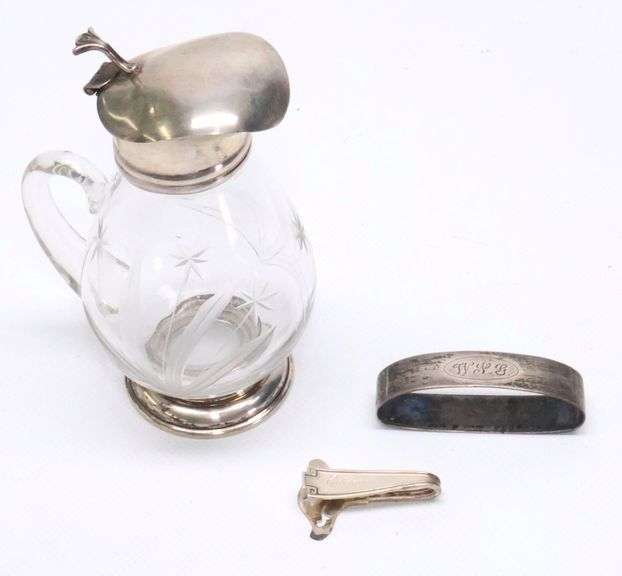 Sterling Lidded Syrup and 2 Small Sterling Items - Dixon's Auction at ...