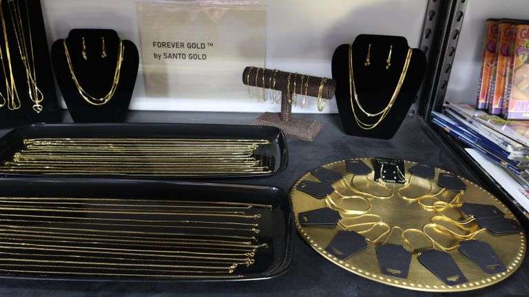 Lot of Forever Gold & Display Stands Jewelry By Santo Gold - Dixon's ...