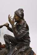 Victor Issa Grandpa the Storyteller Bronze Sculpture - Dixon's Auction ...