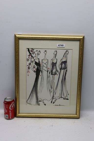 MCM Fashion Design Drawing - Dixon's Auction at Crumpton