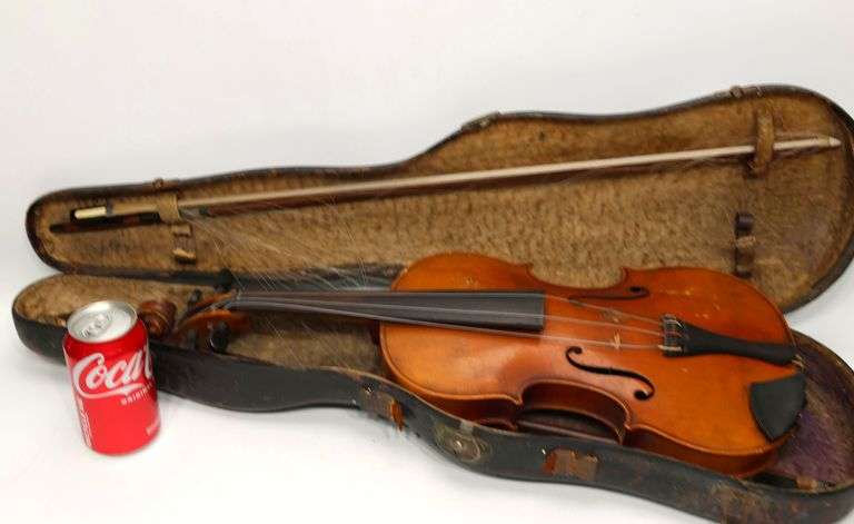Antique Violin W. Case-Label Reads Copy Josef Guarnerius Made in ...
