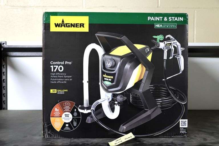 New (Guaranteed): Wagner Control Pro 170 Airless Paint Sprayer, Factory ...