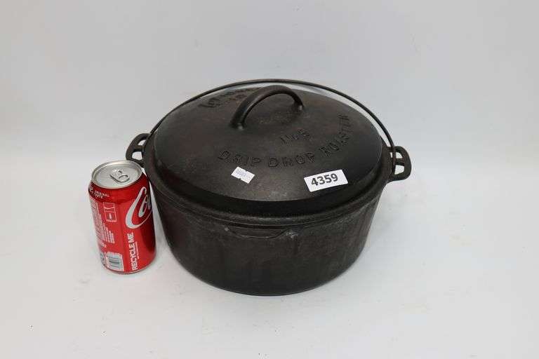 Antique Wagner 1263a Cast Iron Round Roaster - Dixon's Auction at Crumpton