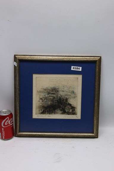MCM Artist Signed Etching - Dixon's Auction at Crumpton