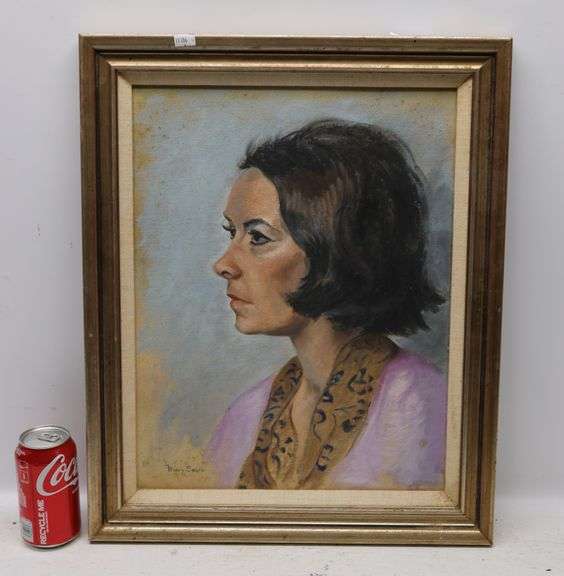 Mary Sears MCM Portrait Painting - Dixon's Auction at Crumpton