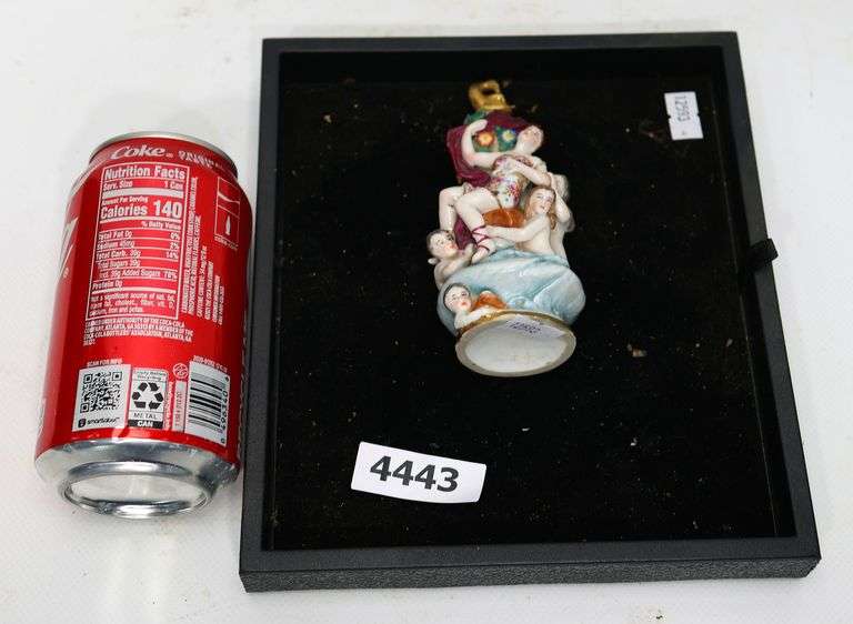 Antique Chelsea Porcelain Allegory Scene Scent Bottle - Dixon's Auction ...
