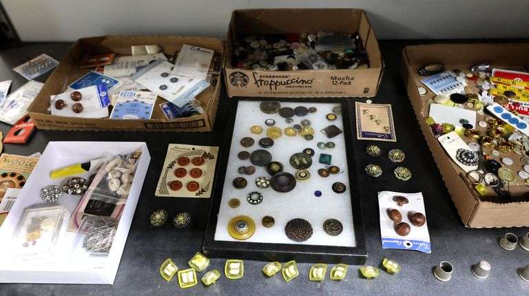 Collection of Vintage & Antique Buttons, Paper Advertising Etc. - Dixon ...