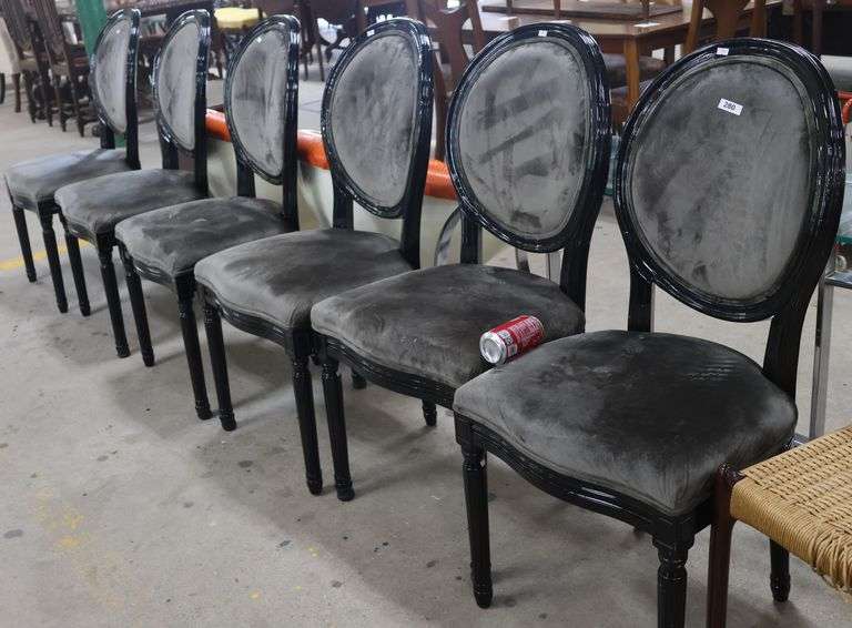 *NO STORAGE* (6) Chairs, Upholstery Dirty and Stained - Dixon's Auction ...