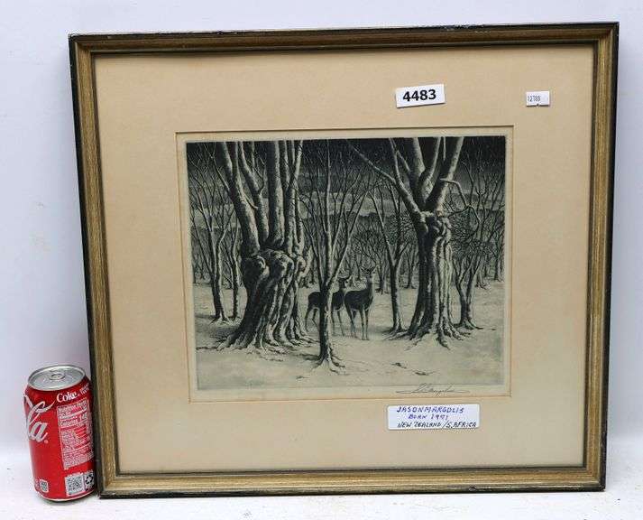 Jason Margolis Artist Signed Print - Dixon's Auction at Crumpton