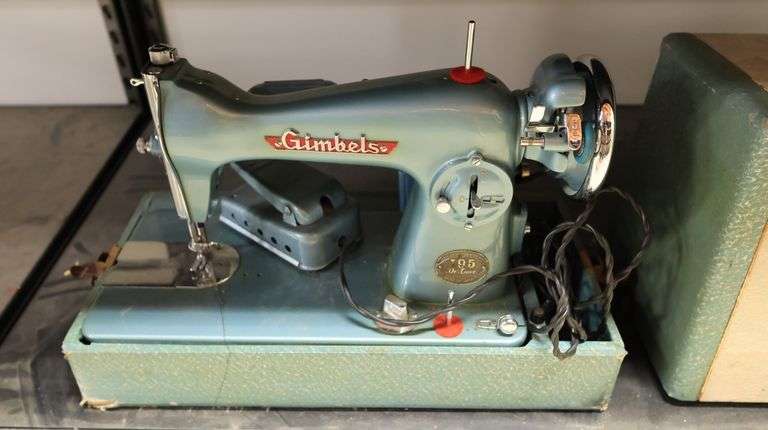 Vintage Gimbels Sewing Machine - Dixon's Auction at Crumpton