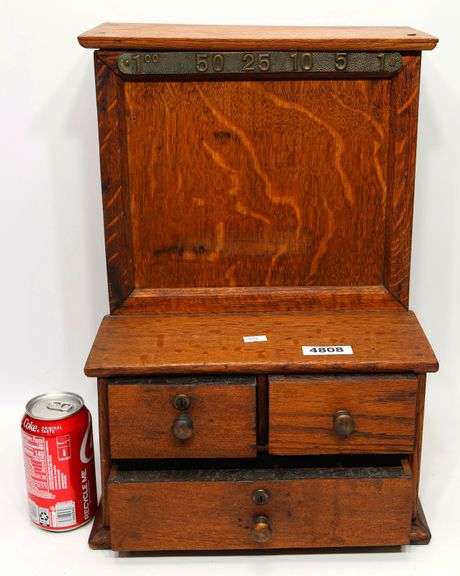 Antique Cash Register Cabinet - Dixon's Auction at Crumpton