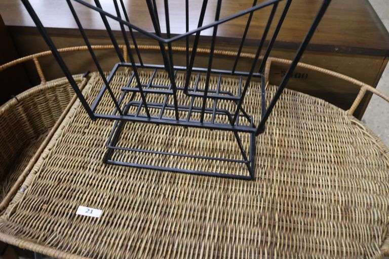 MCM Metal Magazine Stand - Dixon's Auction at Crumpton