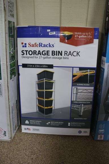 Open Box: Saferacks Storage Bin Rack *As-Is, item(s) may not function ...