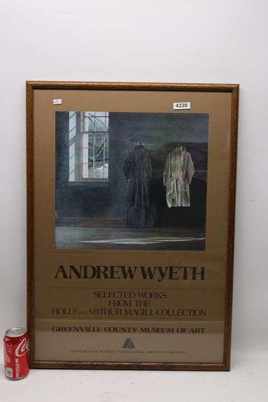 Andrew Wyeth Exhibition Poster - Dixon's Auction at Crumpton