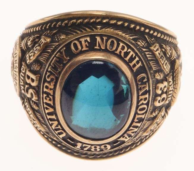 10k Gold North Carolina University Ring 21.8g - Dixon's Auction at Crumpton