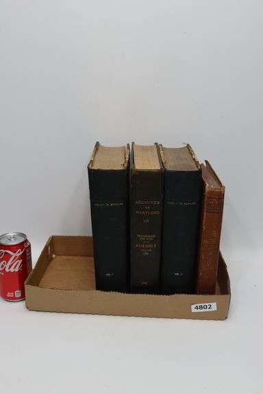 (4) Antique Maryland History Related Books - Dixon's Auction at Crumpton