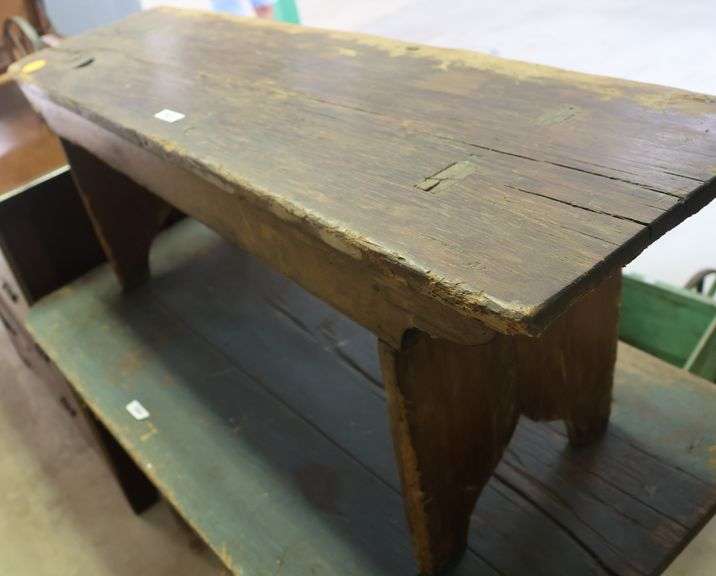 Antique Farmhouse Bench - Dixon's Auction at Crumpton