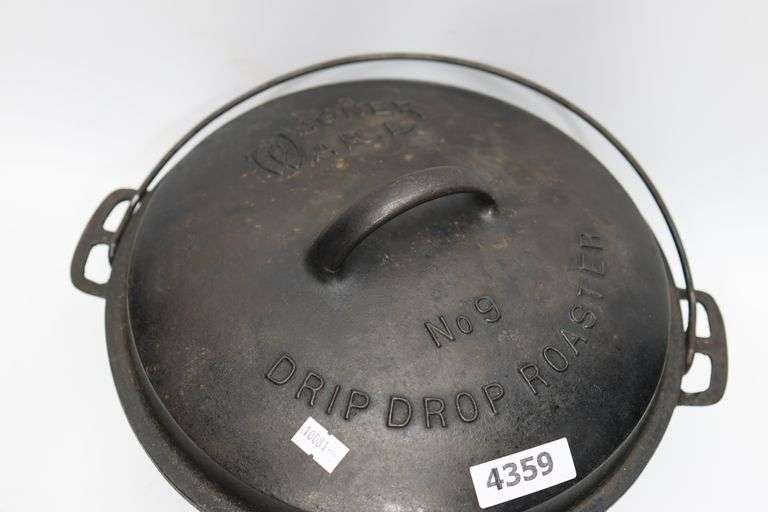 Antique Wagner 1263a Cast Iron Round Roaster - Dixon's Auction at Crumpton