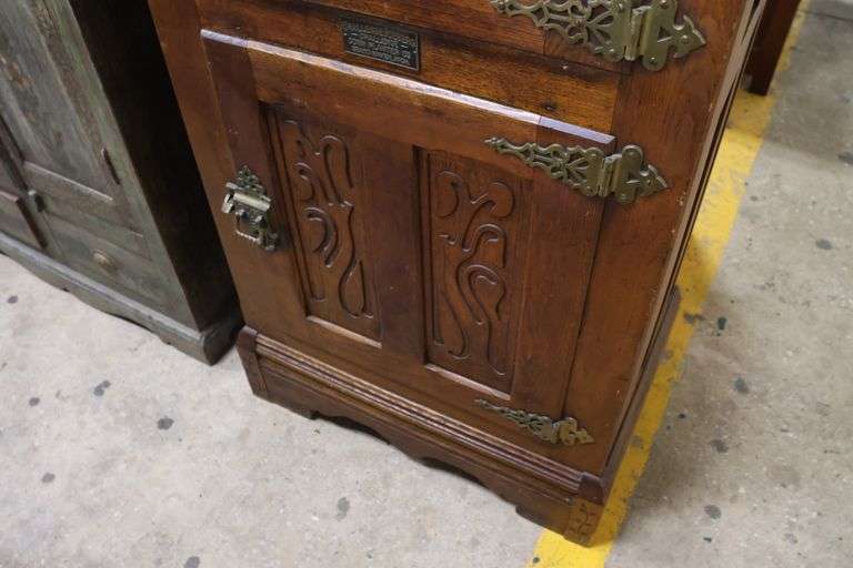 Challenge Iceberg Victorian Carved Oak Ice Box - Dixon's Auction at ...