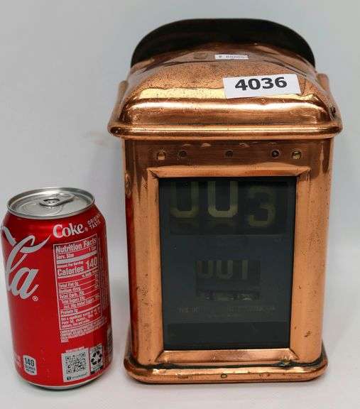 Antique Copper Cased Fare Counter - Dixon's Auction at Crumpton