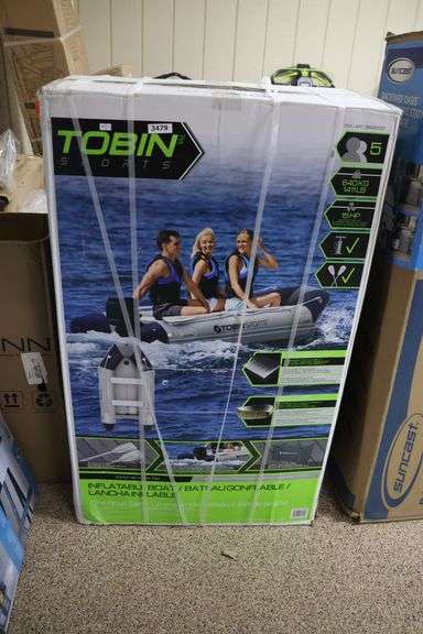 Damaged New: Tobin Sports Inflatable Boat *As-Is, new in original ...