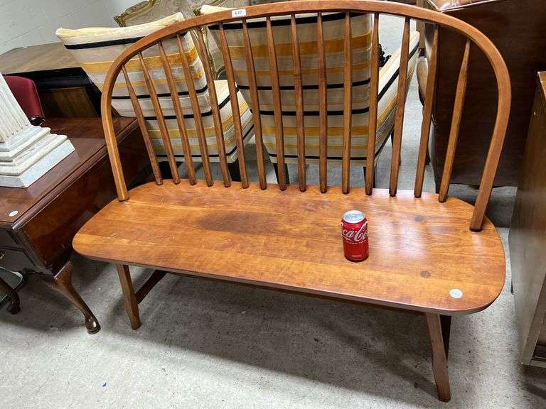 Modern Farmhouse Windsor Bench - Dixon's Auction at Crumpton