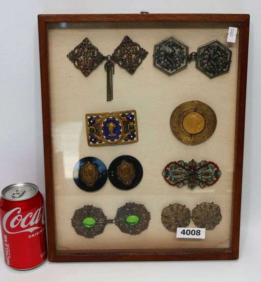Framed Collection of Victorian Buckles - Dixon's Auction at Crumpton