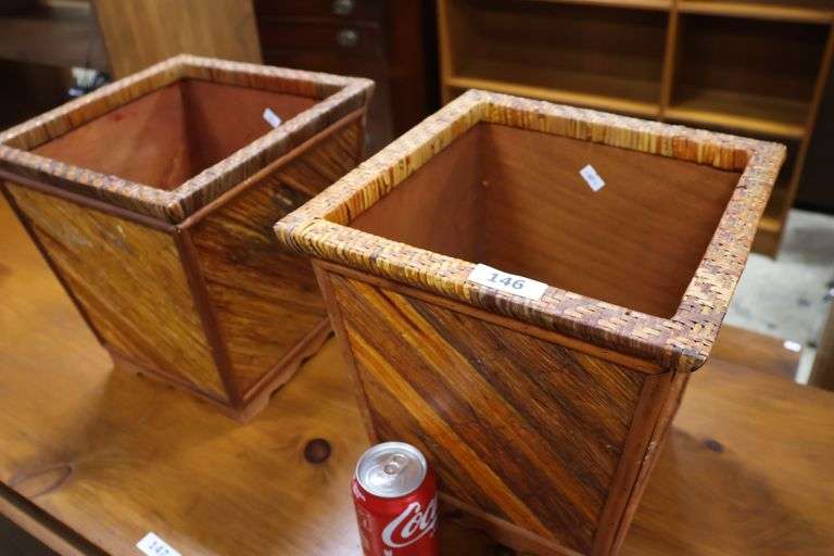 Pair MCM Waste Bins - Dixon's Auction at Crumpton
