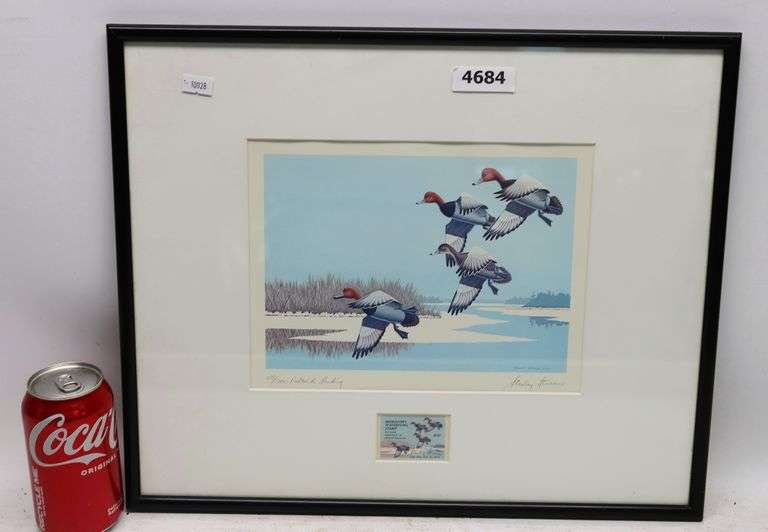 Stanley Stearns Artist Signed Duck Stamp Print - Dixon's Auction at ...