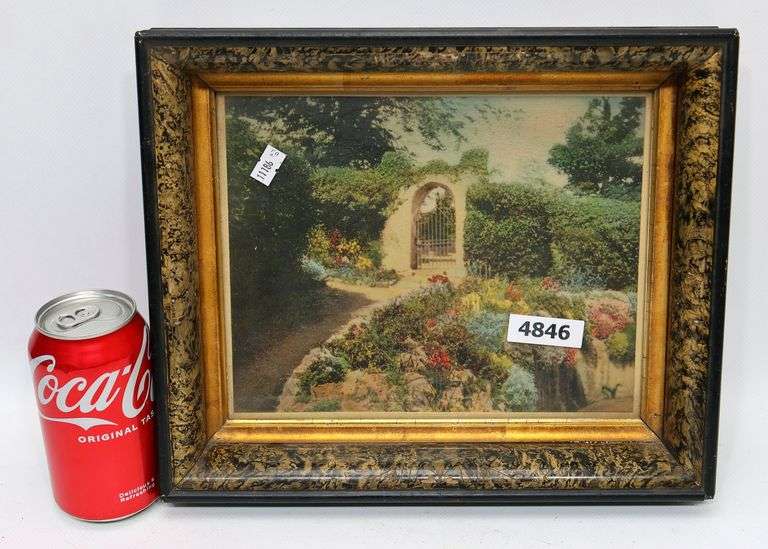 Print in Victorian Deep Well Frame - Dixon's Auction at Crumpton