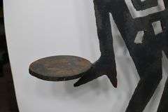 Vintage Post Modernist Wrought Iron Man Plant Stand-Signed - Dixon's ...