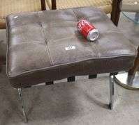 MCM Style Chrome Ottoman - Dixon's Auction at Crumpton