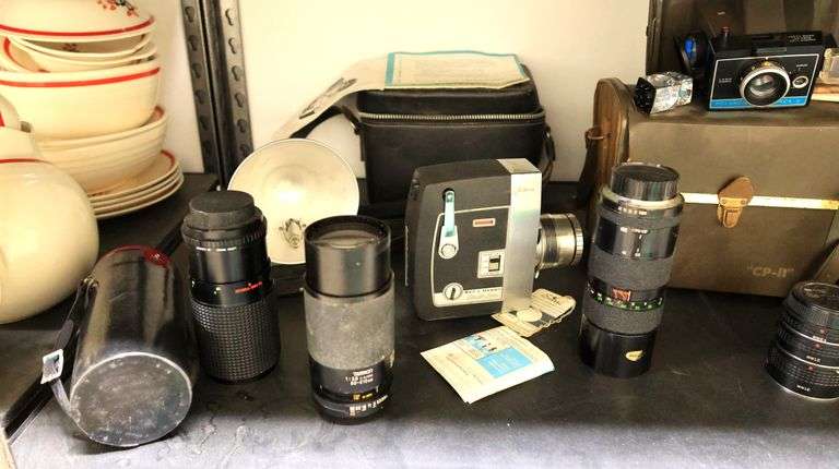 Lot Vintage Electronics, Talking View Master, Film Camera Lenses, Video ...